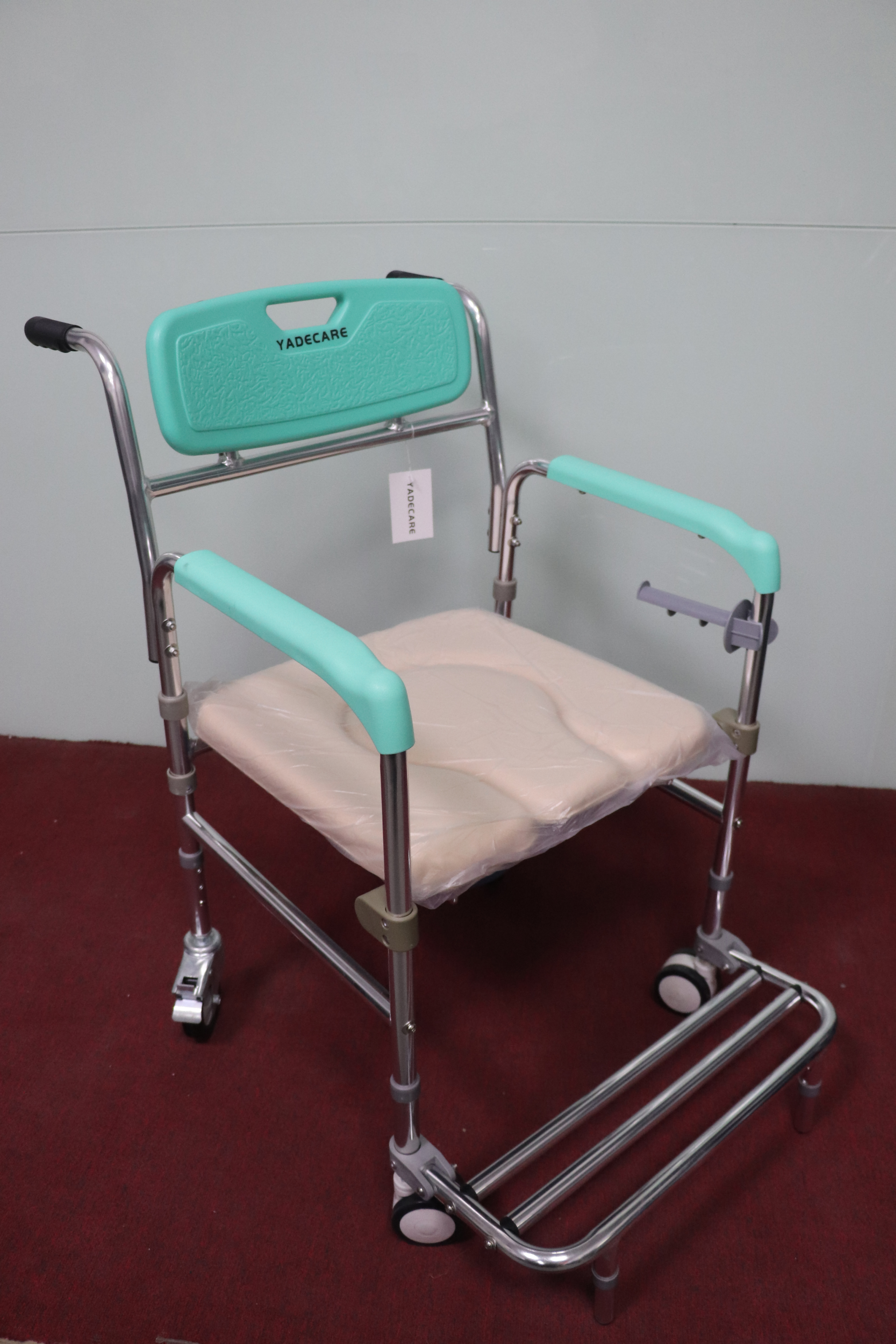 YADECARE 3 in 1 Commode Chair, Elderly Bathroom Toilet Seat Folding To ...