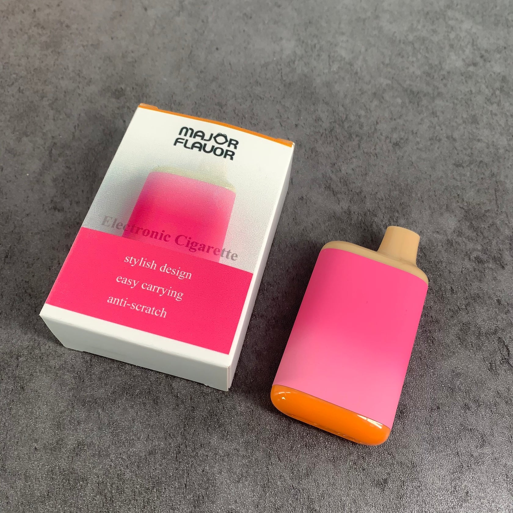 MAJOR FLAVOR Light Nicotine Peach Flavor Content E-cigarettes in Pink ...